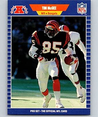 Amazon.com: 1989 Pro Set Football Series 1#64 Tim McGee Cincinnati ...