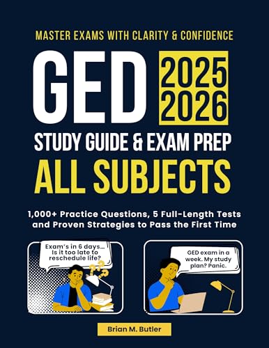 GED STUDY GUIDE AND EXAM PREP 2025-2026 All Subjects: 1,000+ - Import ...