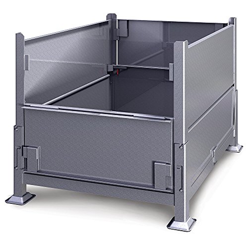 Amazon.com: C&H Stackable Solid Sided Containers - Collapsible - 40-1/2 ...