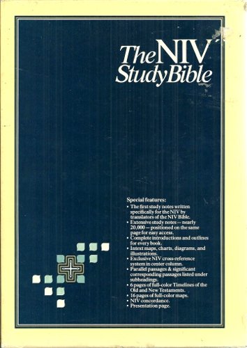 Holy Bible, New International Version: Study Bible, Black Top-Grain ...