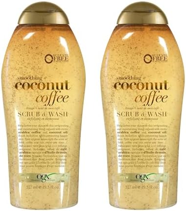 OGX Smoothing + Coconut Coffee Exfoliating Body Scrub with Arabica ...