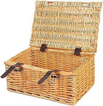 Natural Dyed Wicker Hampers with Lid Perfect for Gift Hampers Shelf ...