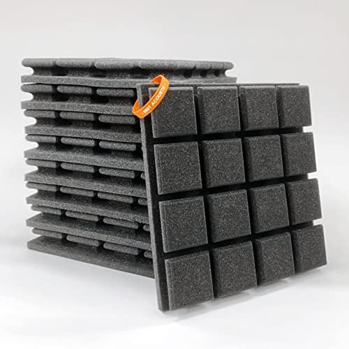 MMT Acoustix® 72 Pc Turbo Acoustic Foam, Level Sound Recording ...