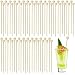Amazon.com: TIHOOD 200PCS 6inch Rock Candy Sticks with Ball Wood ...