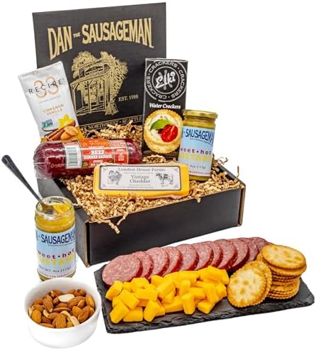 Amazon.com: Dan the Sausageman's Gourmet Meat & Cheese Sampler Gift Box ...