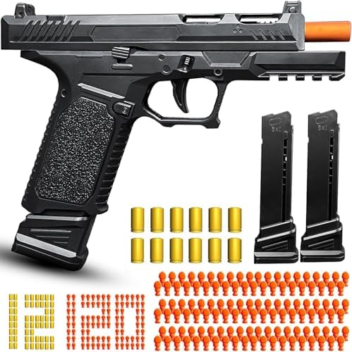 Amazon.com: Automatic Shell Ejecting Toy Gun Pistol, Soft Bullet Toy ...