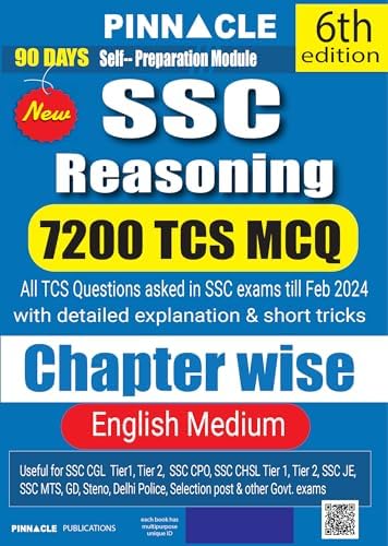 Buy PINNACLE PUBLICATION SSC REASONING ( ENGLISH MEDIUM ) 6TH EDITION ...