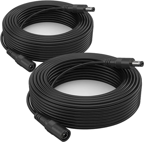 Amazon.com: 2PCS 33ft(10M) Power Extension Cable, 2.1mm x 5.5mm ...