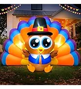 Amazon.com: 10FT Thanksgiving Inflatable Turkey Pumpkin with Corn ...