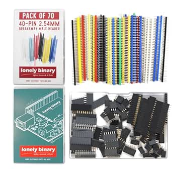 Lonely Binary 2.54mm Pin Header Set (11mm Length) – Variations of Male ...
