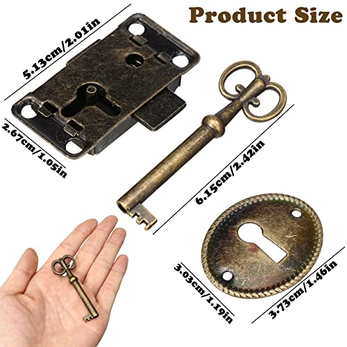 Vintage Cupboard Door Locker 2 Sets Antique Old Chinese Cabinet Lock ...