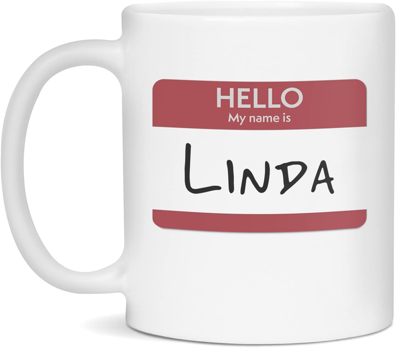 Amazon.com: Hello My Name Is Linda - Personalized First Name Tag Label ...