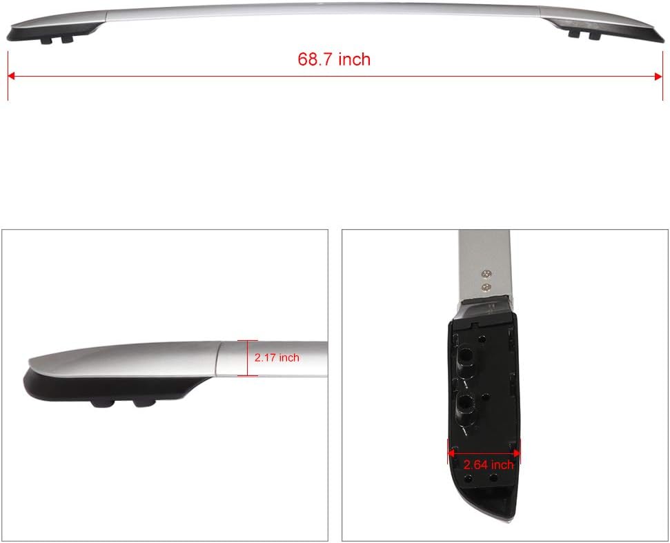 Ainter – Baca de techo para Toyota RAV4 2013-2018, color plateado con ...