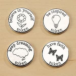 Amazon.com: Inspirational Tokens, Set of 4, by Giftcraft : Home & Kitchen