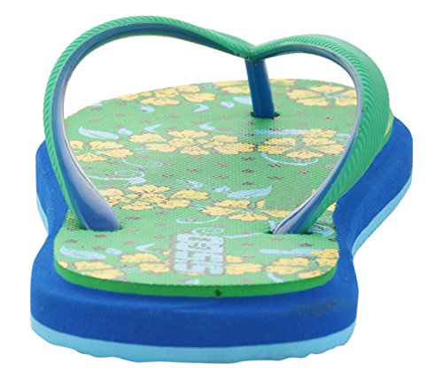 Buy Sisco Girl's Green and Blue Rubber Slippers (7 UK) at Amazon.in