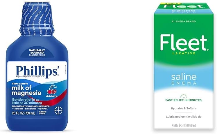 Amazon.com: Phillips' Milk of Magnesia Liquid Laxative, Wild Cherry ...