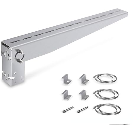 Amazon.com : Renogy Adjustable Solar Panel Bracket Single Arm Pole ...