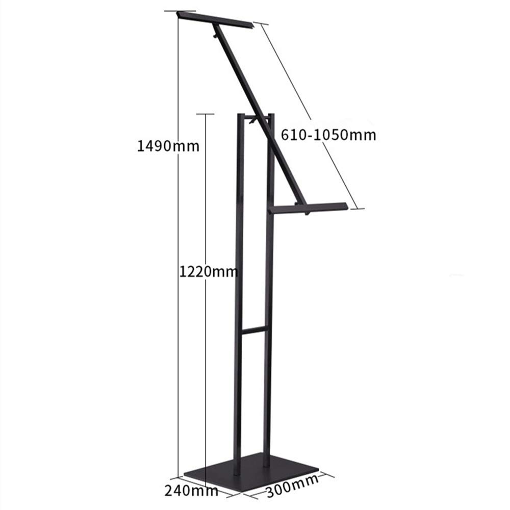 Buy BGROEST Floor Stand Display Inclined Surface Stand Frame Board ...