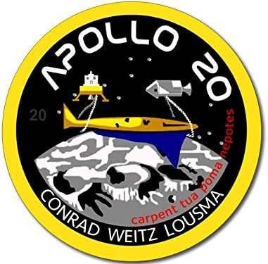 Amazon.com: Round Apollo 20 Seal Sticker (NASA Mission Twenty Logo ...