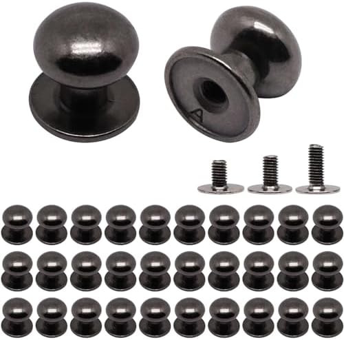 Antrader Mini Box Cabinet Knob Metal Round Head Pull Handle Knobs for ...