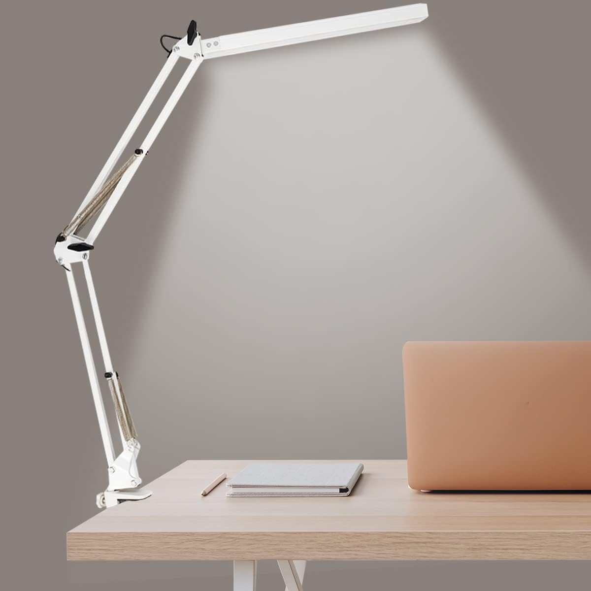 VIDA4U Lámpara de Escritorio LED, Lámpara Led con Brazo Oscilante de ...