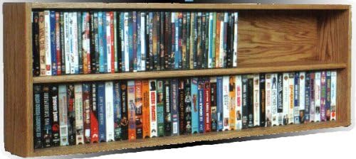Amazon.com: Solid Wood DVD Wall Mount Rack (2 Row) : Home & Kitchen