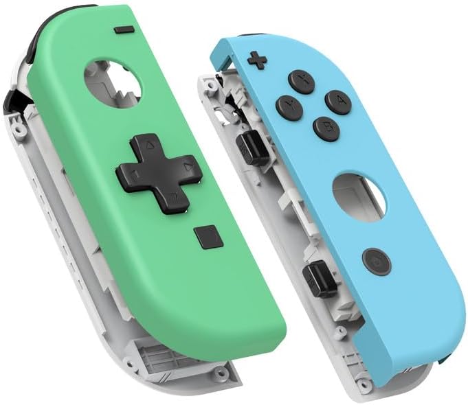 eXtremeRate Mint Green & Heaven Blue DIY Housing (D-Pad Version) with ...