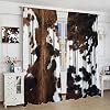 Amazon.com: LOMADIA Cow Print Blackout Curtain,Brown White Cowhide ...