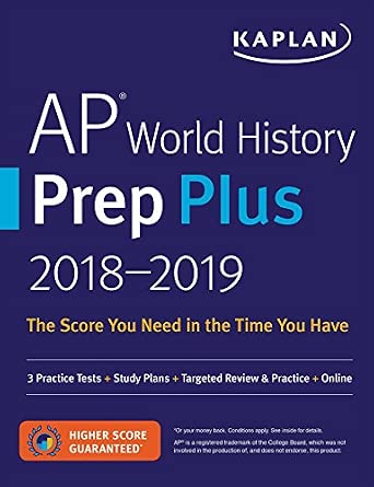 Amazon.com: AP World History Prep Plus 2018-2019: 3 Practice Tests ...