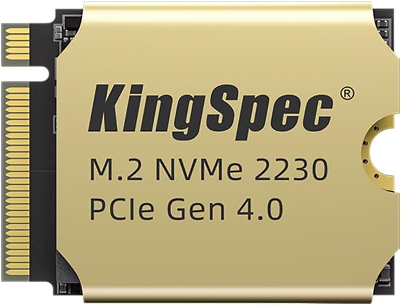 Amazon.com: KingSpec 2TB 2230 NVMe Gen4x4 M.2 SSD - 5000MB/s Read, Heat ...