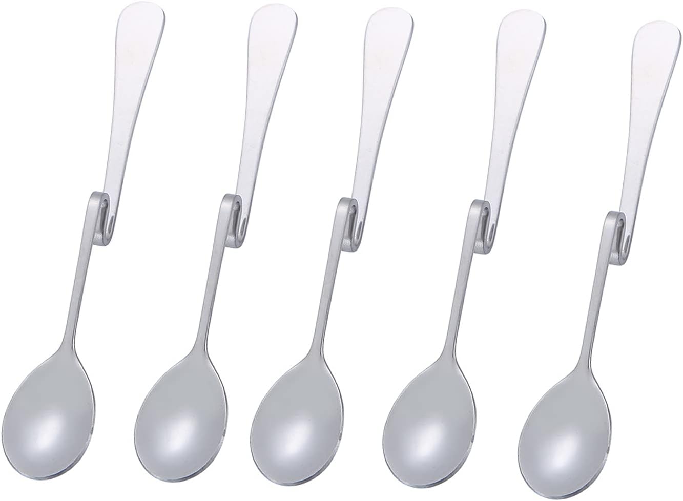 Amazon.com: 5Pcs Hanging Coffee Spoons Stainless Steel Stirring Spoon S ...
