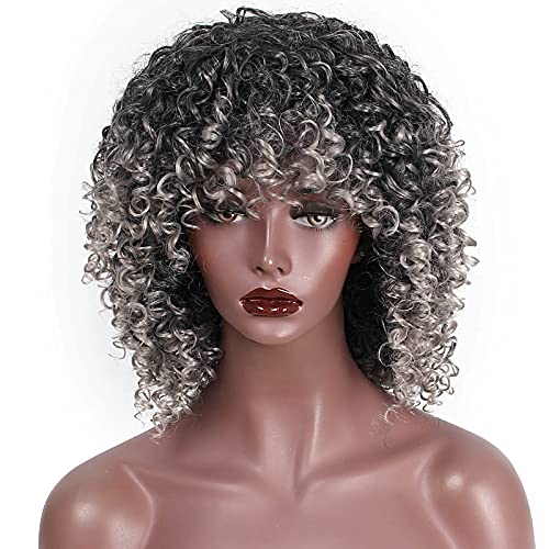 Amazon.com : Synthetic Extentions Afro Curly Bouncy Curl Asymmetrical ...