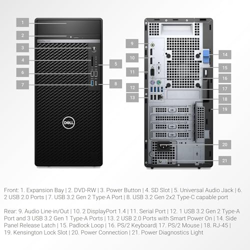DELL OptiPlex 7000 Series 7090 Tower Business Desktop, Intel Core i7 ...