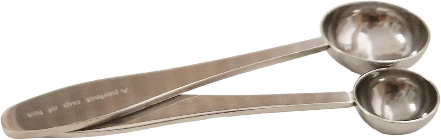 Amazon.com: 2-Pc Stainless Steel Tea Scoop Set – Versatile Measuring ...