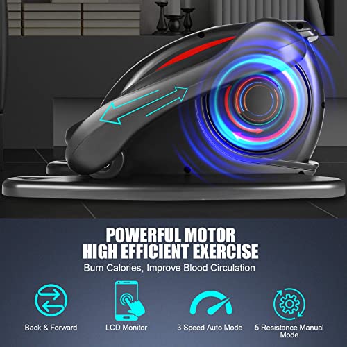 Snapklik.com : ANCHEER Under Desk Elliptical Machine, Electric Seated ...