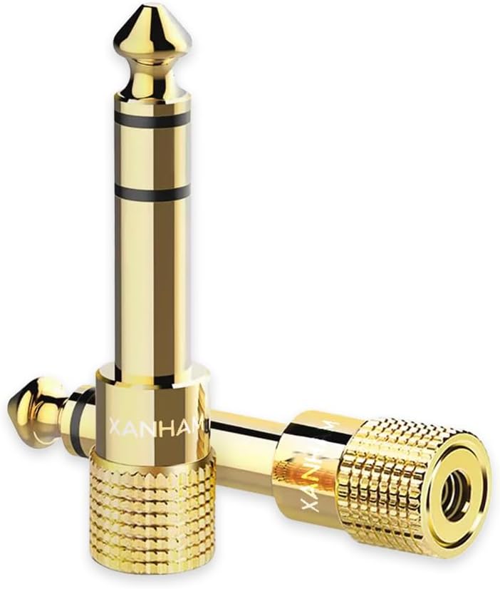 Amazon.com: XANHAM 1/4 Inch 6.35mm Male to 1/8 Inch 3.5mm Female TRS ...