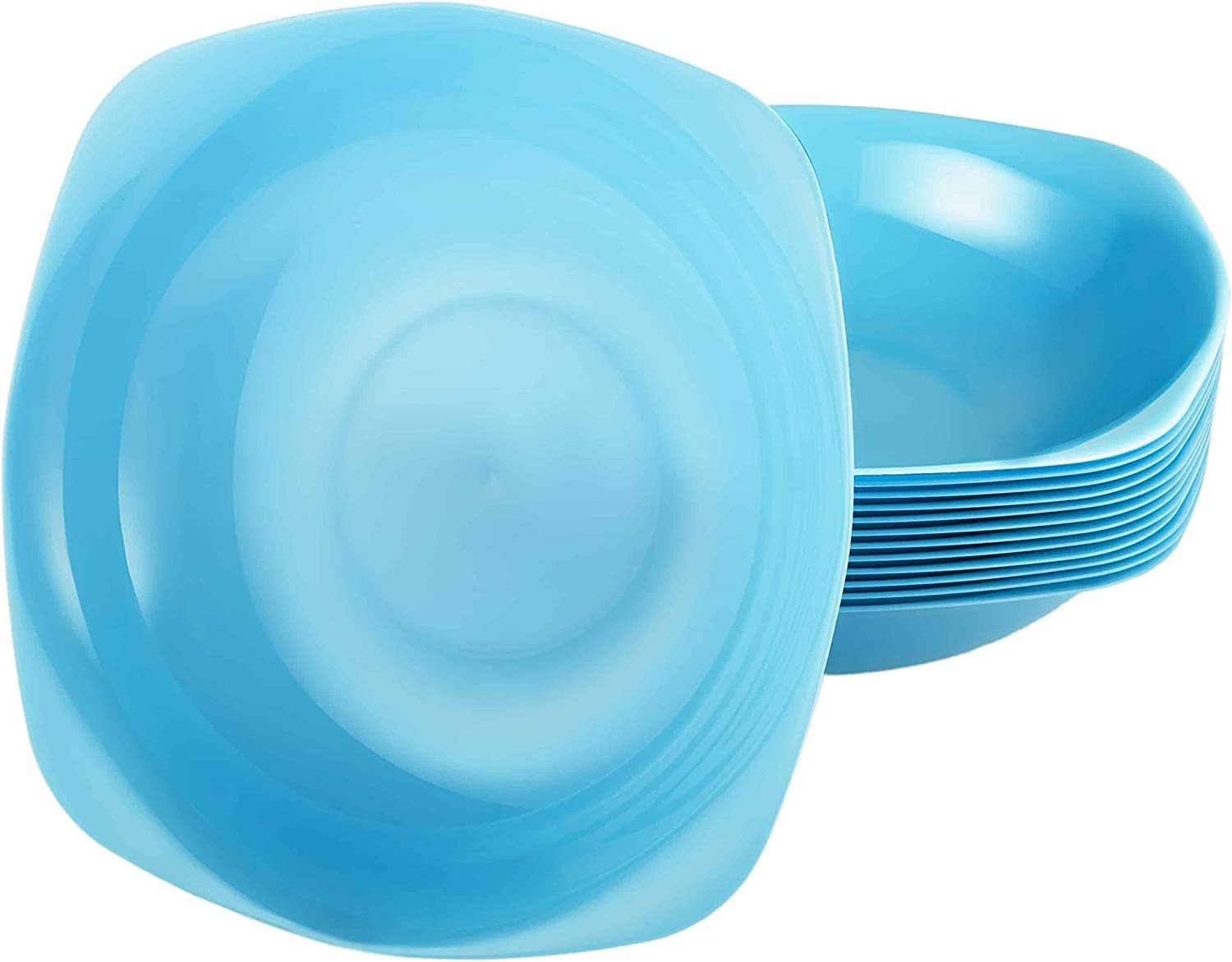 Amazon.com: Lillian Collection Retro Square Plastic Bowls - 16 Oz ...