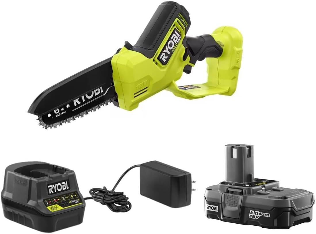Amazon.com: RYOBI ONE+ HP 18V Brushless 6 in. Compact Pruning Mini ...