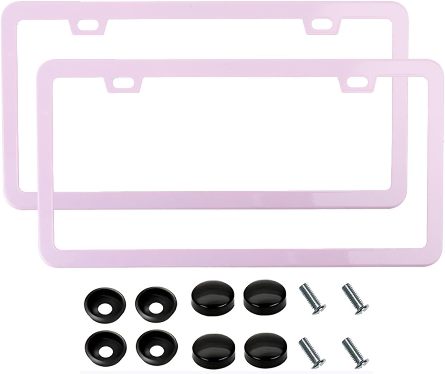 Amazon.com: Cute Flower License Plate Frame, Decorative Aluminum Car ...