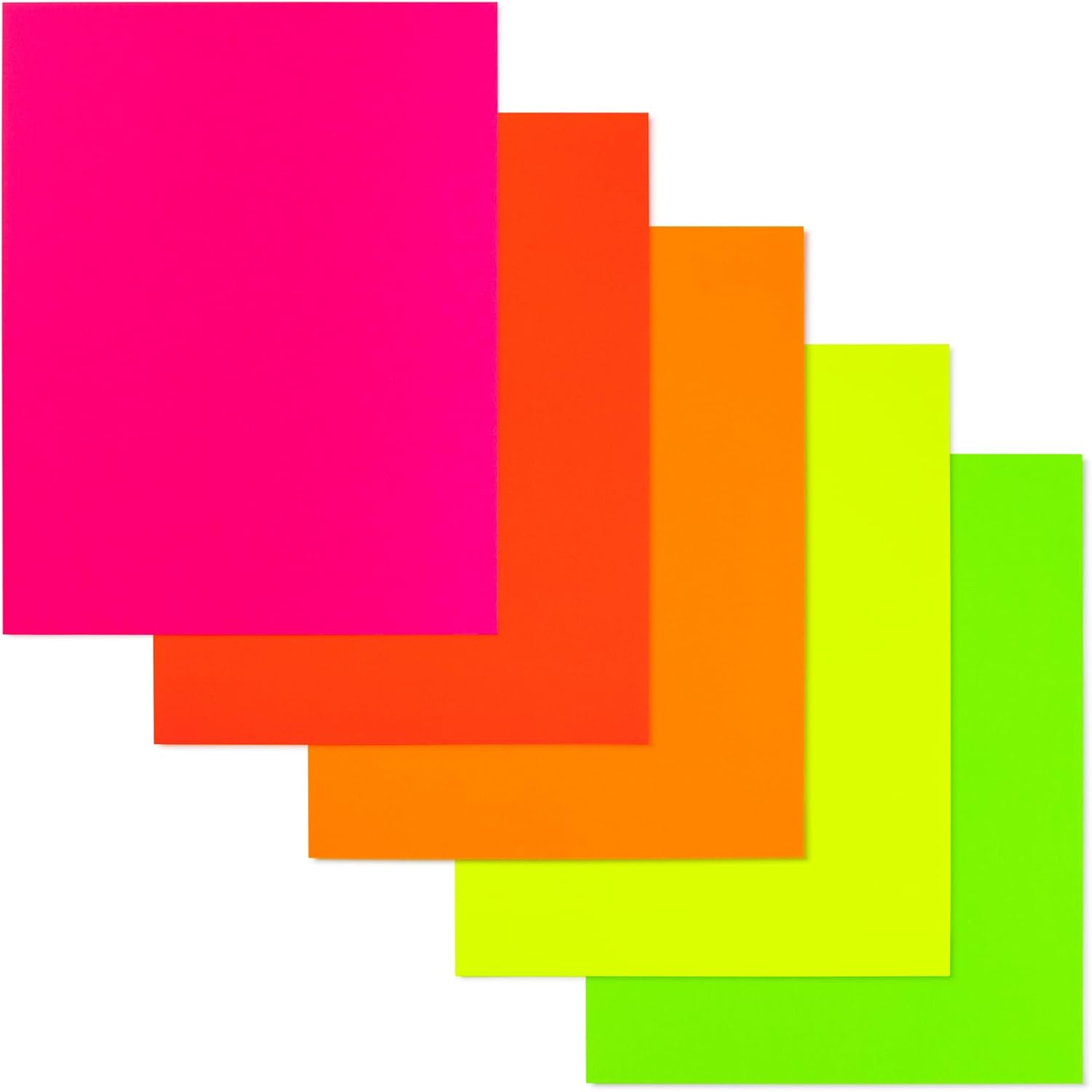 Amazon.com: Hygloss Neon Poster Board - 11x14 Inch Fluorescent Double ...