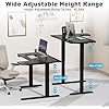 Amazon.com: Mr IRONSTONE L Shaped Electric Standing Desk, 47 Inch Height Adjustable Desk with 3 ...
