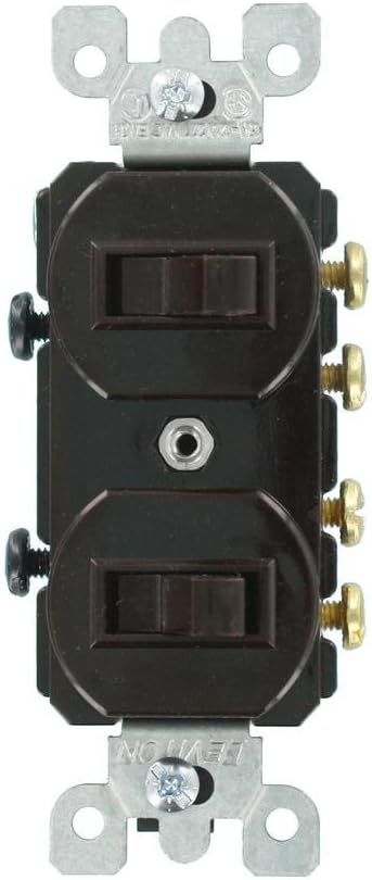 Leviton 15 Amp, 120/277 Volt, Duplex Style Two 3-Way Combination Switch ...
