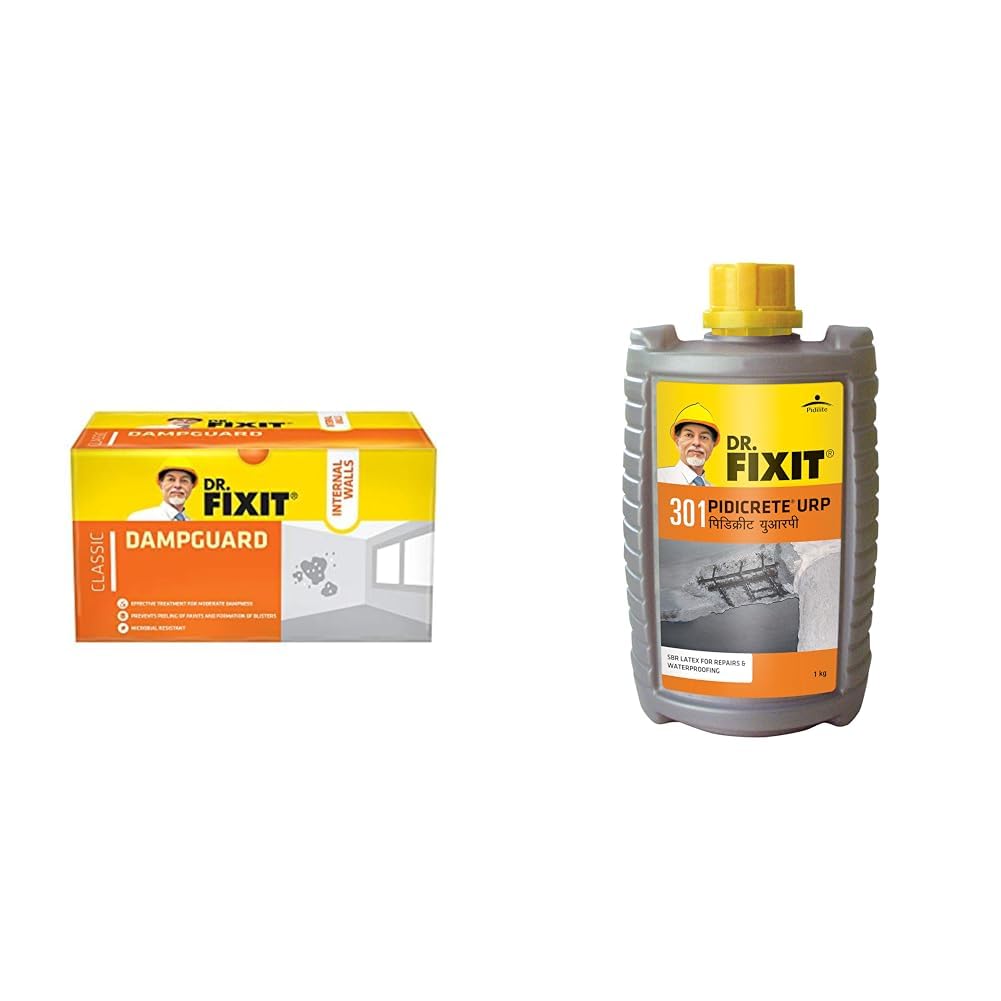 DR. FIXIT Dampguard Classic Damp-Proof, 1Kg, Coating For Internal Walls ...