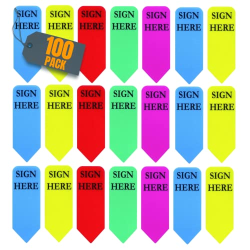 Snapklik.com : 1InTheOffice Sign Here Stickers