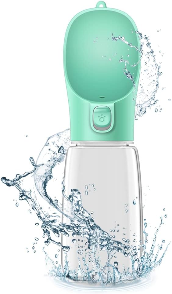 Newaner Green Dog Water Bottles for Walking, Portable Pets Drinking ...