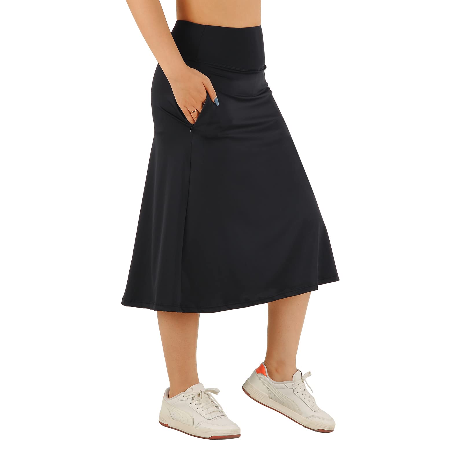 Snapklik.com : Women Knee Length Skorts Skirts Modest Skirt Athletic ...