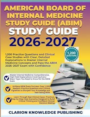ABIM STUDY GUIDE 2025-2026: The Complete 10 Full-Length Practice Tests ...