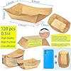Amazon.com: MotBach 120 Pack 1/2Lb Paper Food Boat Trays Disposable ...