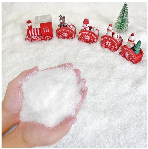 Amazon.com: Apragaz 30 Ounces Christmas Fake Snow, Artificial Fake Snow ...