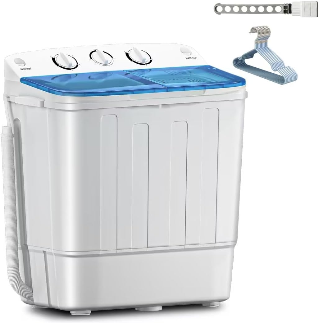 Amazon.com: Auertech Portable Washing Machine, Mini Twin Tub Washer ...